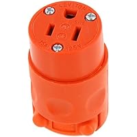 Amazon.com: Leviton 515CV-OR 6 Pack 15Amp 125V 3-Wire Connector ...