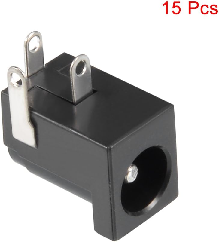 Sourcingmap 15pcs 5.5×2.1mm 3P DC Power Jack PCB Mount Female Socket ...