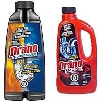 Drano Variety Bundle Pack - Drano Max Gel Clog Remover 900mL, Drano ...