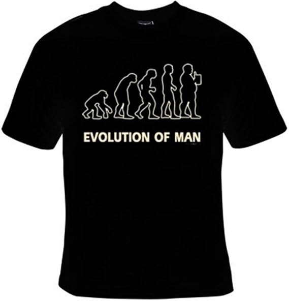 Amazon.com: Evolution of Man T-Shirt: Clothing
