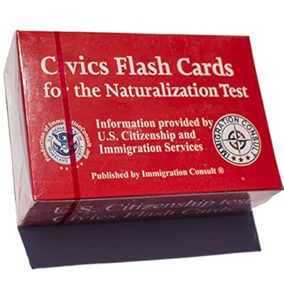 Buy US Citizenship test civics flash cards for the naturalization exam ...