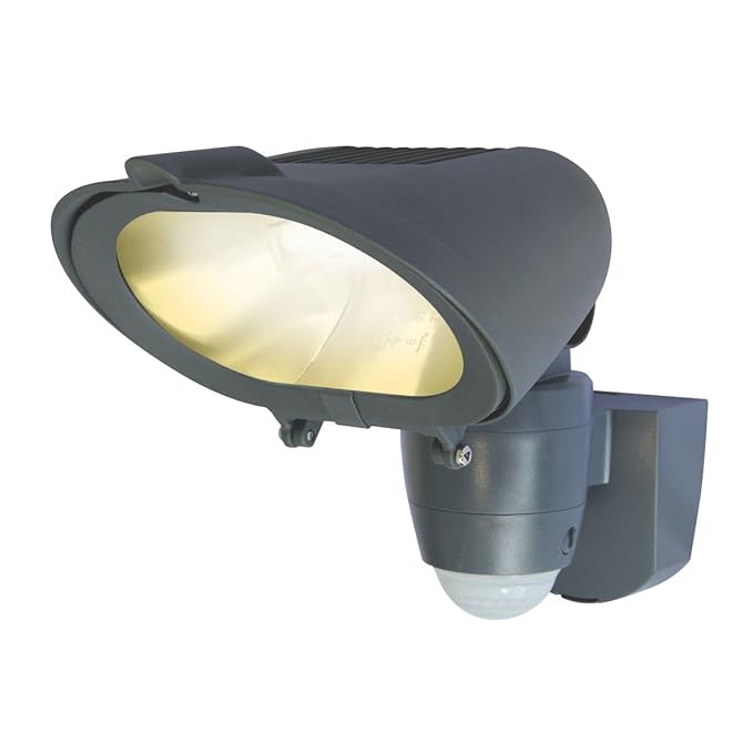 PIR Sensor Security Light Graphite Effect 220-240V 120W 2950Lm: Amazon ...