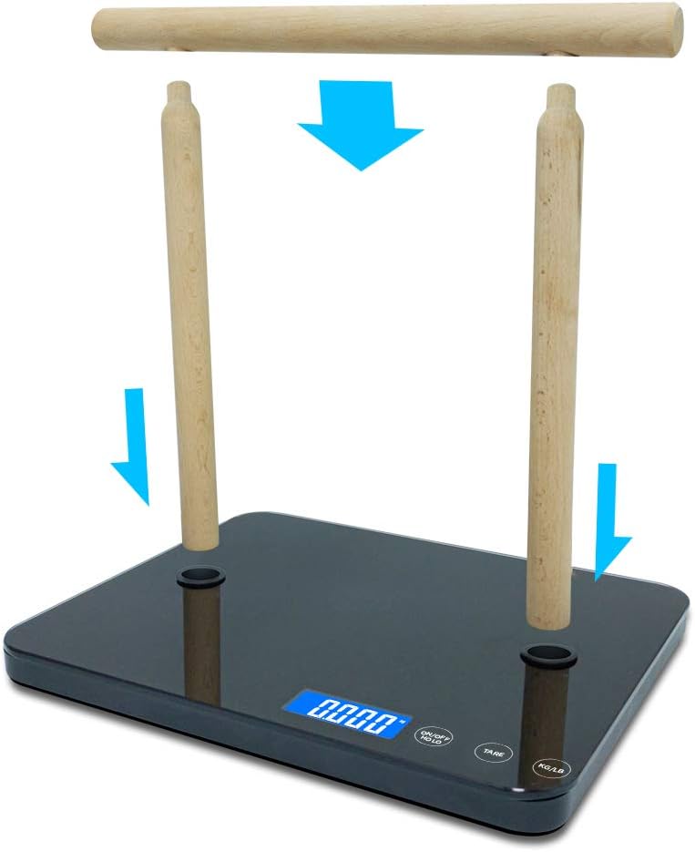 High Accuracy Digital Birds Training Scale with Perch, Weight Capacity ...