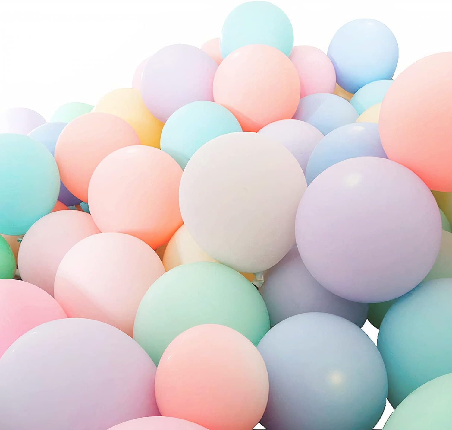 Adoremin Pastel Balloons 100PCS 10 Inch, Macaron Coloured Balloons ...