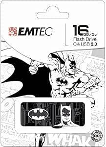 Amazon.com: Emtec Black & White 16GB USB 2.0 SuperHero Flash Drive ...