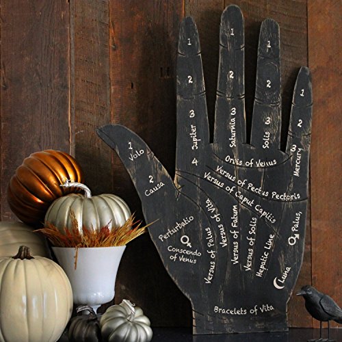 Fortune Teller Hand Sign Halloween Sign Large Scale Wooden Palm ...