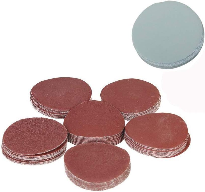 100 Pieces Sandpaper Set with 3 Inch 75mm, Sanding Discs Sandpaper ...