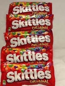 Amazon.com : Skittles Riddles Rainbow Candy 45gm x 5 : Grocery ...