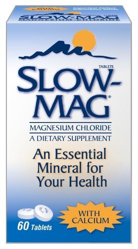 Slow-mag Magnesium Chloride with Calcium 60 Tablets (Pack of 2) by Slow ...