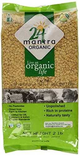 Organic Split Pigeon Pea (Toor Dal) 2 lbs - Set of 2 in Kenya | Whizz Split
