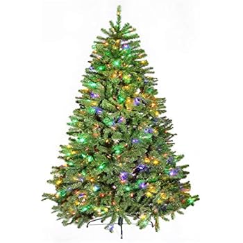 Amazon.com: Mr. Christmas 7' Alexa Compatible RGB LED Christmas Tree ...