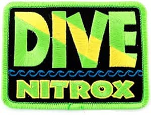 Amazon.com: Dive Nitrox Patch Embroidered Iron On Scuba Diving Flag ...