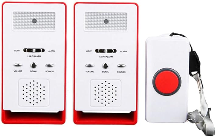 ALEENFOON Haus Wireless Mobiler Alarm Notruf Knopf Pflegeruf-Set ...
