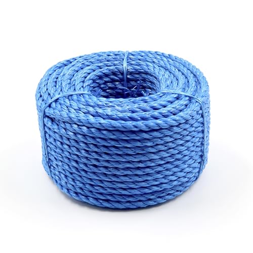 Blue Twisted Polypropylene Tarp Rope - Floating Poly Pro Cord ...