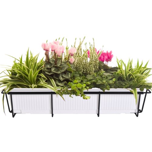 CobraCo 24-Inch to 36-Inch Black Adjustable and Expandable Flower Box ...