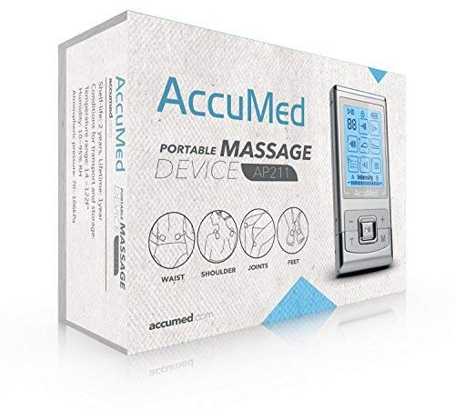 AccuMed Rechargeable Tens Unit Muscle Stimulator EMS Electronic Pulse ...