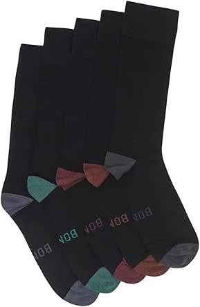 10 Pairs X Mens Bonds Business Socks Bamboo Black Crew Socks Work 20K ...