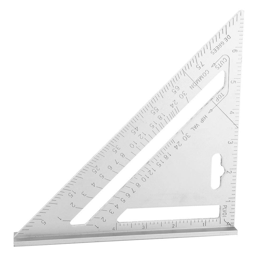 Triangle Ruler,Aluminum Alloy R Triangle Ruler,45 Degree Square Ruler ...