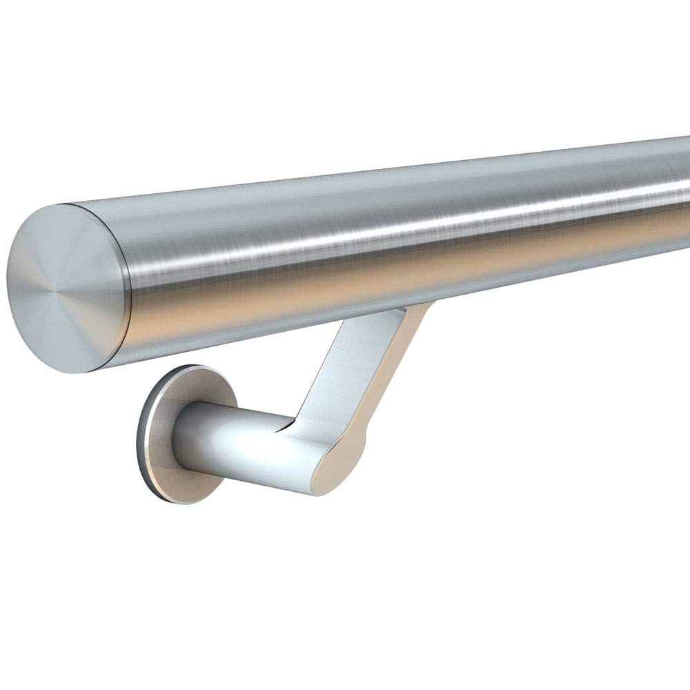 Edelstahl Wand-Handlauf, Set 2,0m (einteilig), diagonaler ...