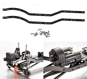 Amazon.com: 2Pcs Carbon Fiber Chassis Frame Rails for 1/10 Axial SCX10 RC Rock Crawler Car ...