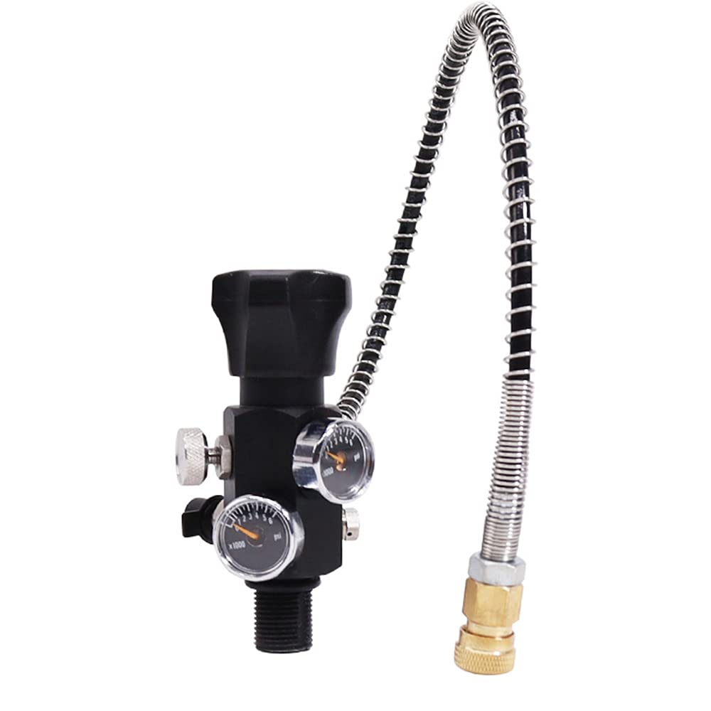 Owfeel M18x1.5 DIN Valve Scuba Adapter with Gauge, Pcp Scuba Tank Valve ...