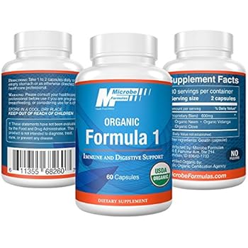 Amazon.com: Intestinal Support- Microbe Formulas Organic Formula 1 - 60 ...