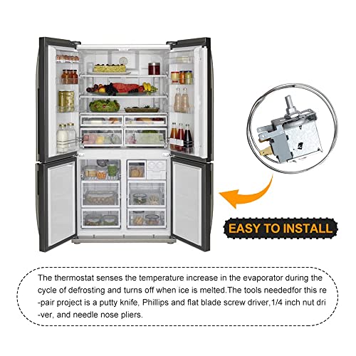 Saim AC 220V-250V 6A 60HZ 3 Pin Freezer Refrigerator Thermostat Cold Control Thermostat ...