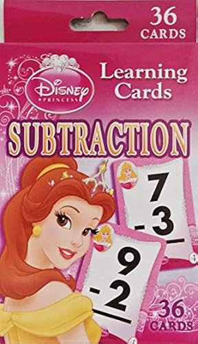 Disney Princess - Subtraction Flash Cards - Basic Math Skills (Learn ...