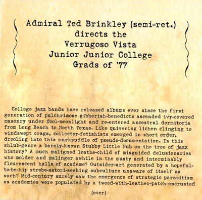 Graham Connah - "Admiral Ted Brinkley (semi-ret.) directs the Verrugoso ...