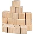 Amazon.com: BUYGOO 30Pcs 2 inch Wooden Cubes Wood Blocks Unfinished for ...