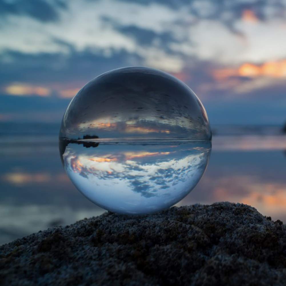 Broadroot Künstliche Kristallkugel Glas Ball Kugel Dekoration Lensball ...