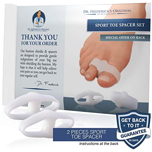 Dr. Frederick's Original 2 Piece Sport Bunion Toe Spacer Set - 1 Pair ...