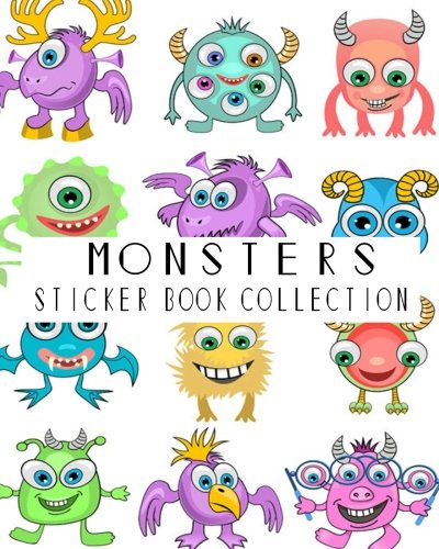 Download Now: Monsters Sticker Book Collection: Blank Sticker Album for ...