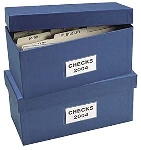 Amazon.com : Business Check Storage Box Set (2 ct) : Office Products