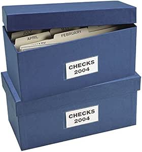 Amazon.com : Business Check Storage Box Set (2 ct) : Office Products