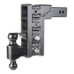 Adjustable Pintle Hitch 2 1/2" by GENY, GH 624, Ball Mount Pintle Combo ...