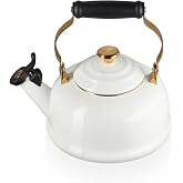 Amazon.com: Le Creuset Enamel on Steel Cloche Kettle, 2.2 qt., White ...