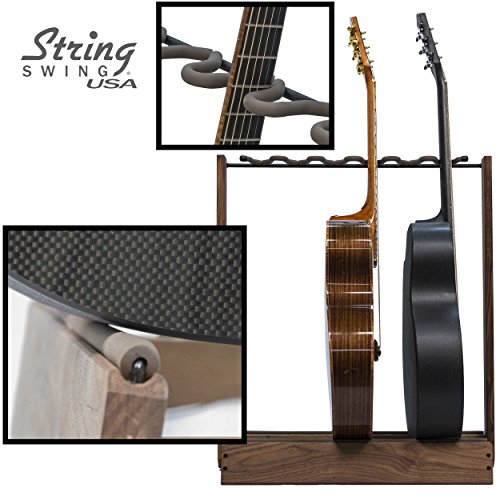 String Swing Multiple Guitar Floor Stand Padded For Acoustic and ...