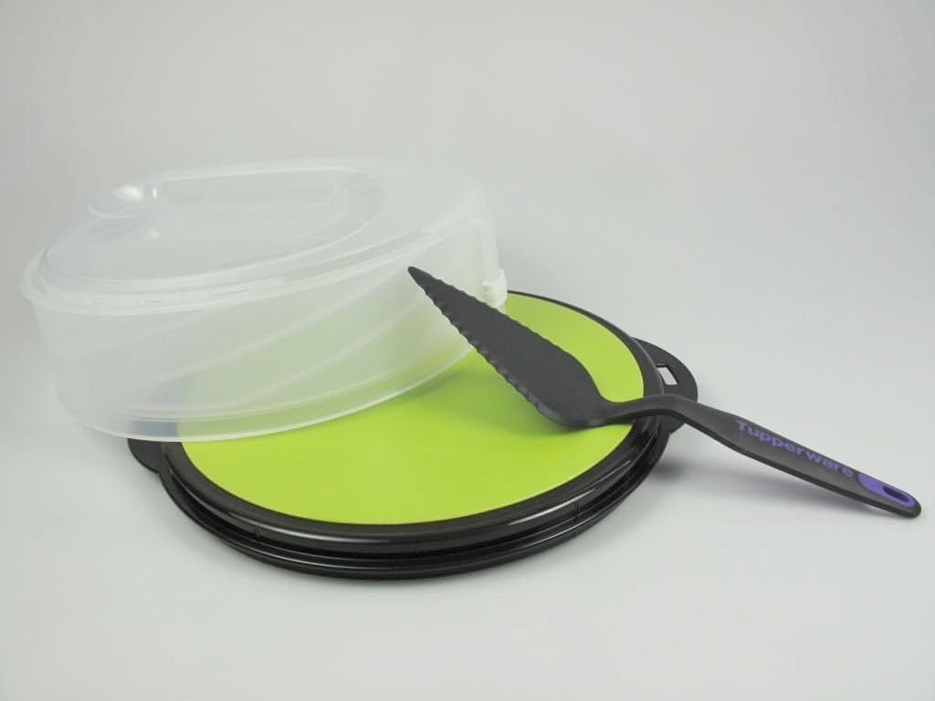 TUPPERWARE Collapsible Cake Taker flat & high+Cutting Board+Pastry ...