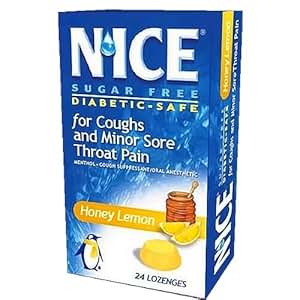 Amazon.com: Nice Lozenges Sugar Free Cough Suppressant / Oral ...