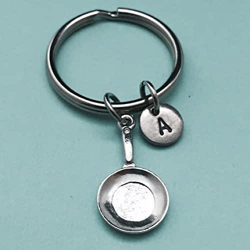 Amazon.com: Frying pan keychain, frying pan charm, pan keychain ...