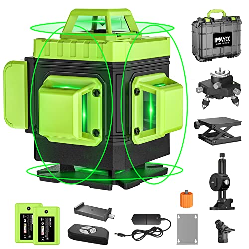 IMAYCC Laser Level, 4x360° Self Leveling Laser Level, Four Plane 16 ...