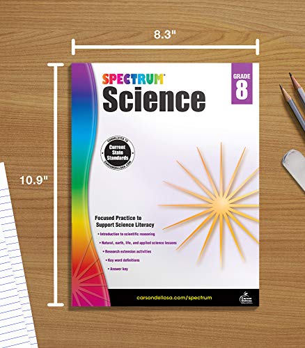 Spectrum 8th Grade Science Workbooks, Scientific Reasoning and Life ...