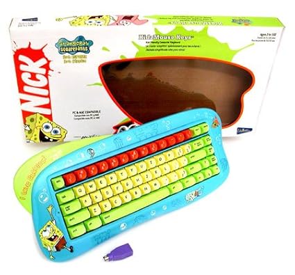 Kidzmouse - KMK034-04N - SpongeBob Keyboard: Amazon.co.uk: Computers ...