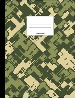 Army Green Composition Notebook: College Ruled, Softcover, 100 sheets ...