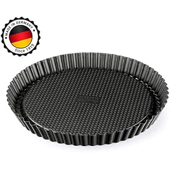 Amazon.com: Zenker Non-Stick Carbon Steel Flan/Tart Pan, 11-Inch: Torte ...