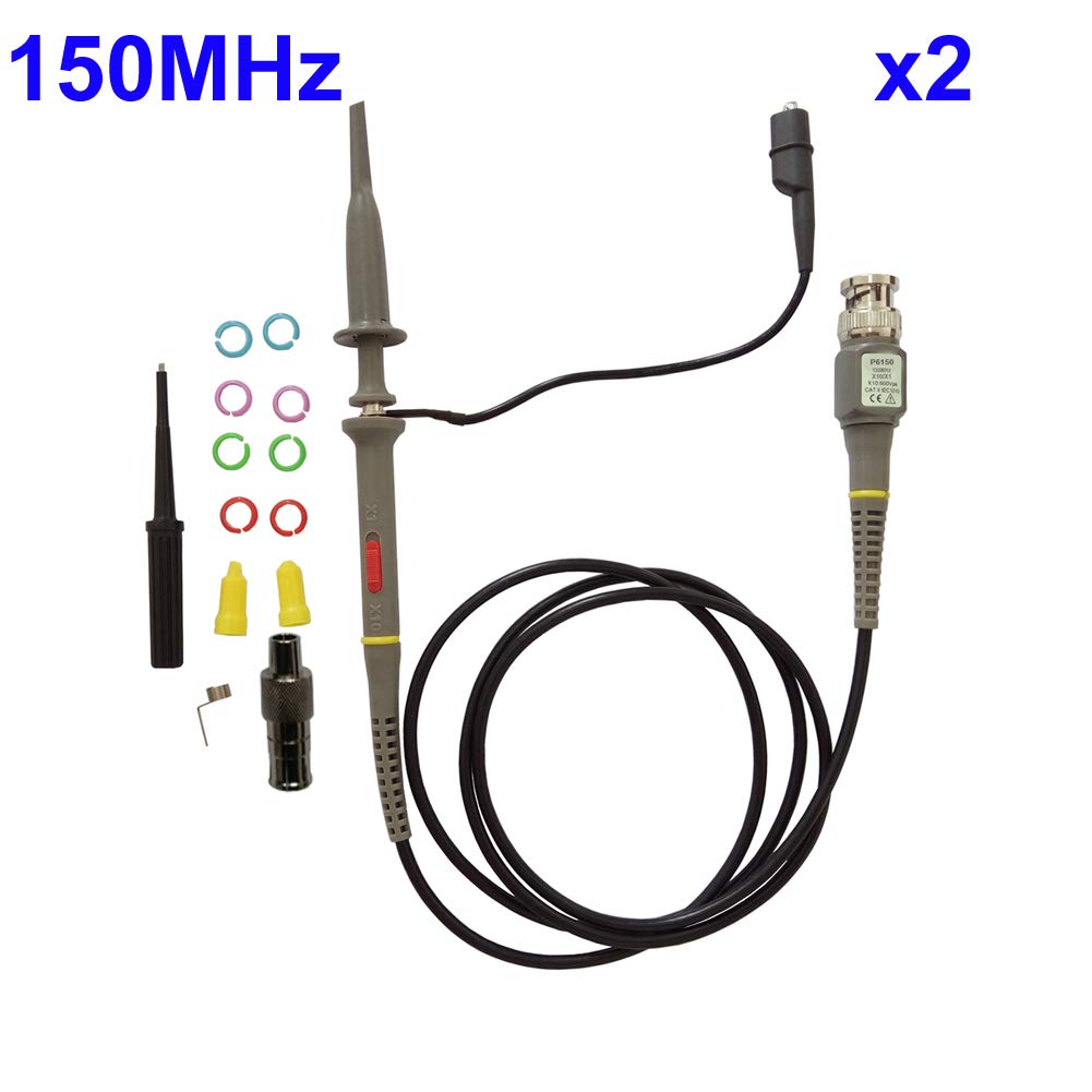 Oscilloscope Probes 150 MHz with Accessories Kit P6150 High Sensitivity ...