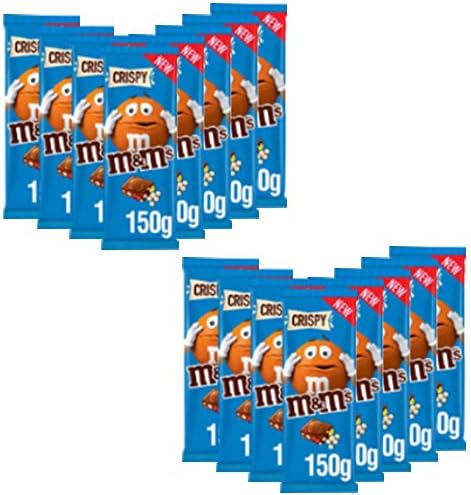 M&m's crispy chocolate bar, 150gx 16 pcs - pack of 1 price in Saudi ...