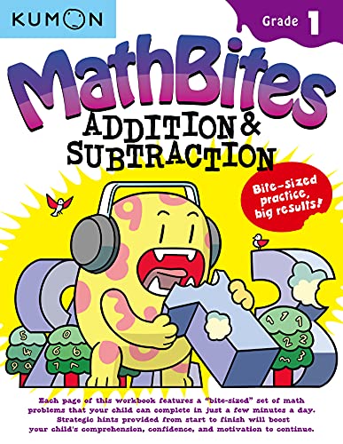 Math Bites Grade 1 Addition Subtraction Kumon Publishing Amazon Math Bites Grade 1 Addition Subtraction Kumon Publishing Amazon
