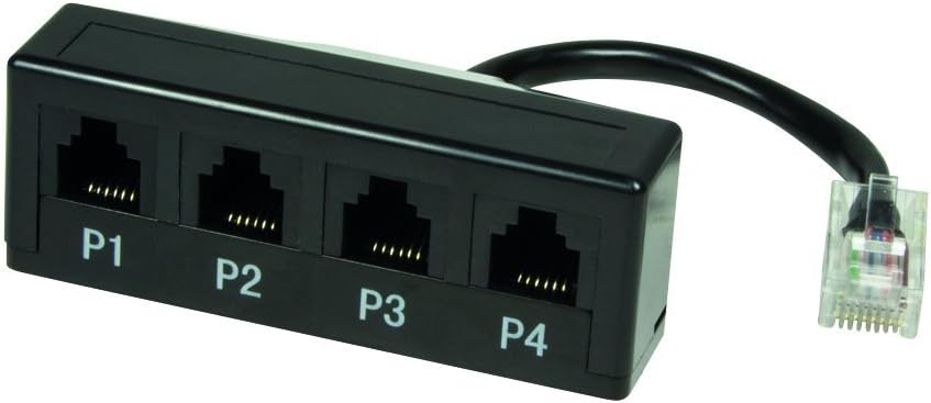 Logilink Modular Adapter 4 Port Splitter 1 * R45/4 * RJ11 – BigaMart